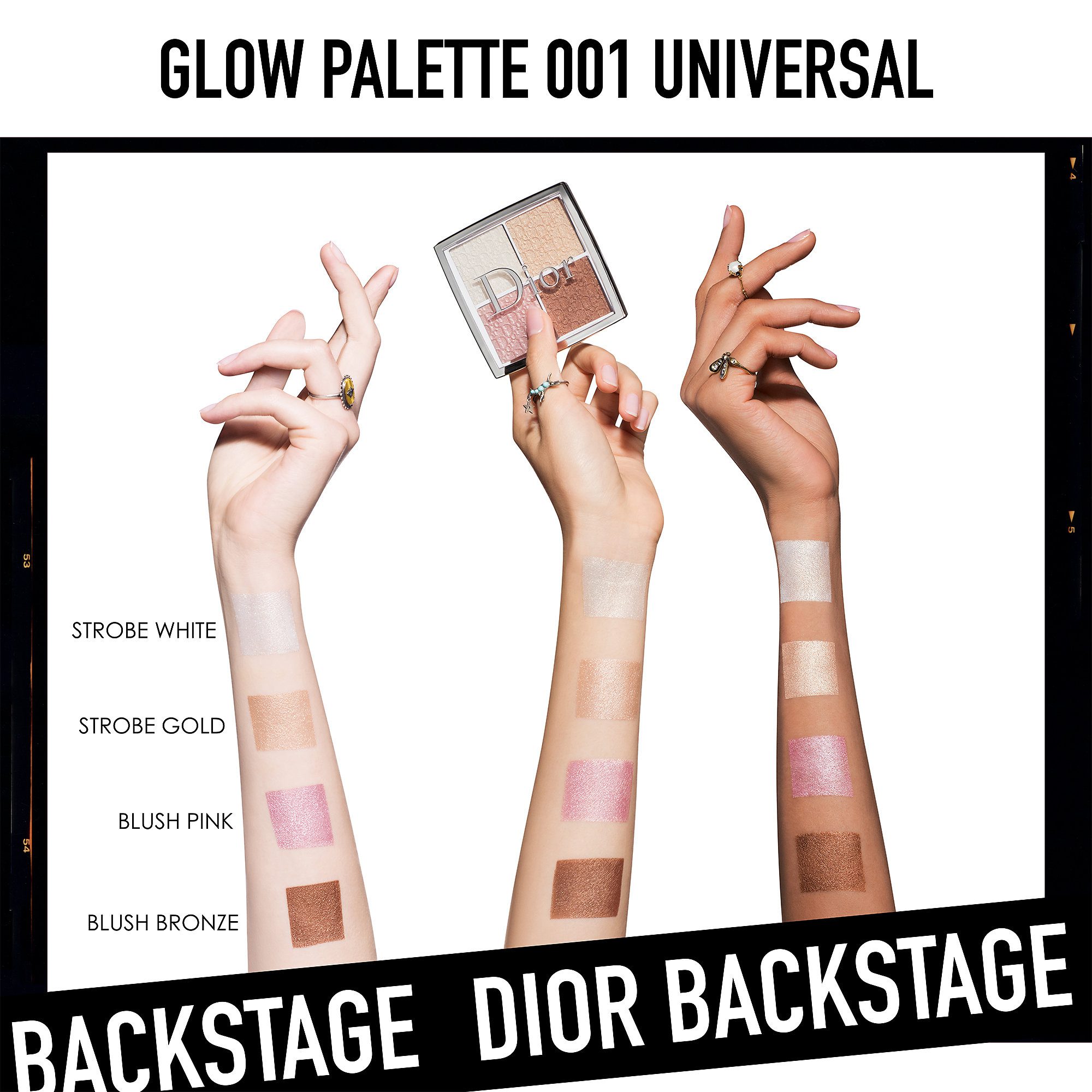 Dior Backstage Glow Face Palette Tono 001 - Glam Beauty